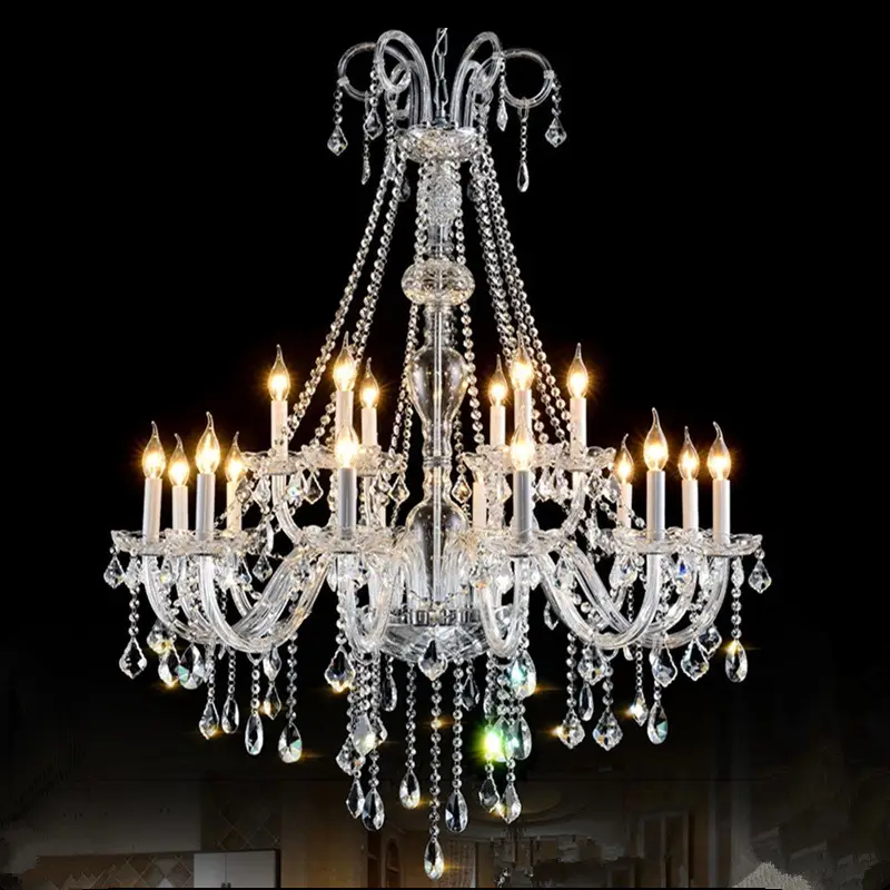 Extra Large Crystal Chandelier Lighting Foyer Lights - HaFa Lighting ...